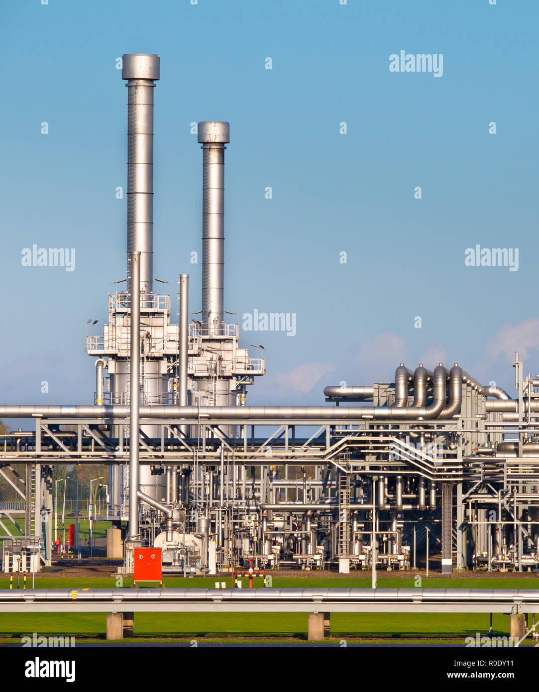 Detail of a Modern Natural Gas Field in the Netherlands Stock Photo - Alamy