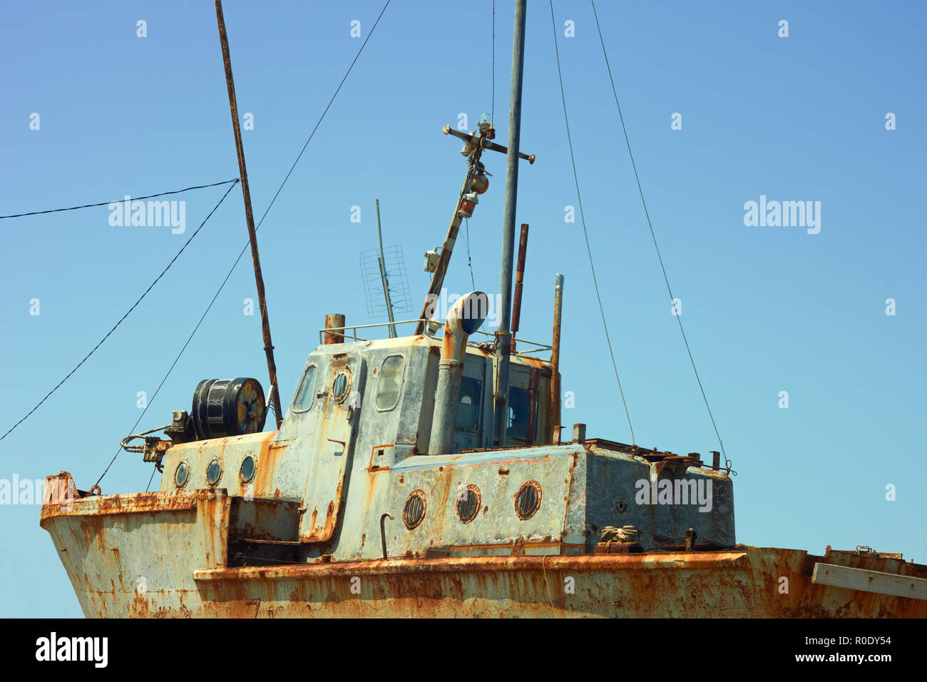 Old rusty industrial boat hi-res stock photography and images - Alamy