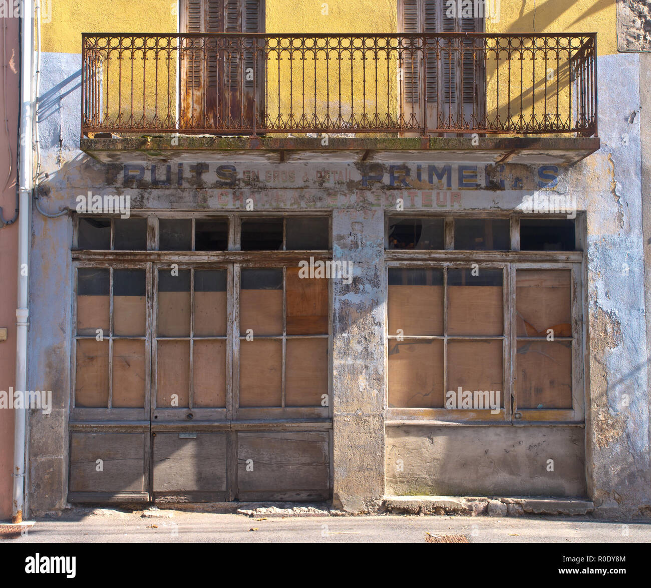 Old Obsolete Grocery Store a Rural City in France Stock Photo - Alamy