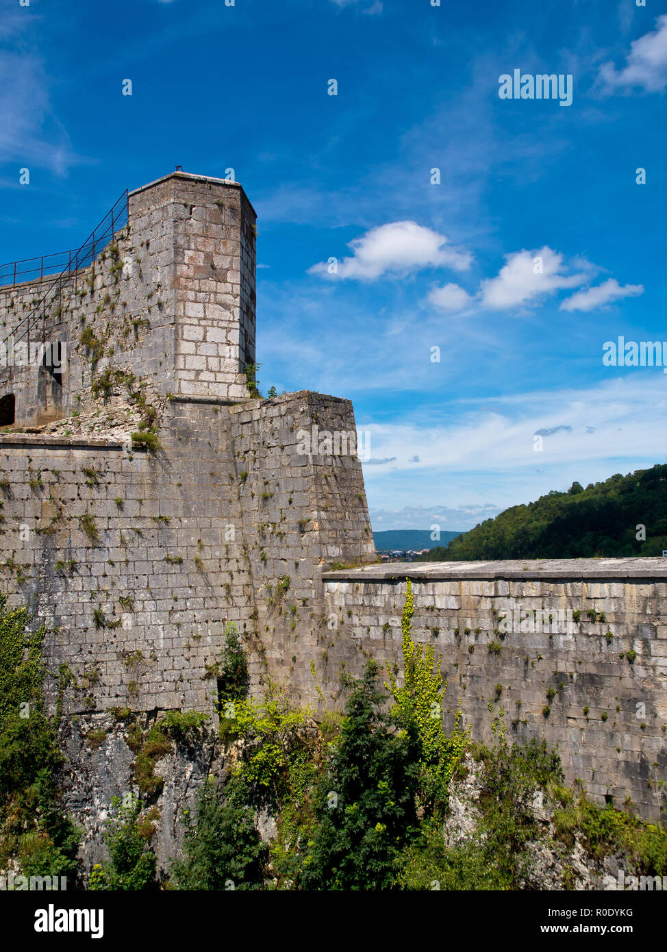 Fortified Citadel in a French Medieval City Stock Photo - Alamy