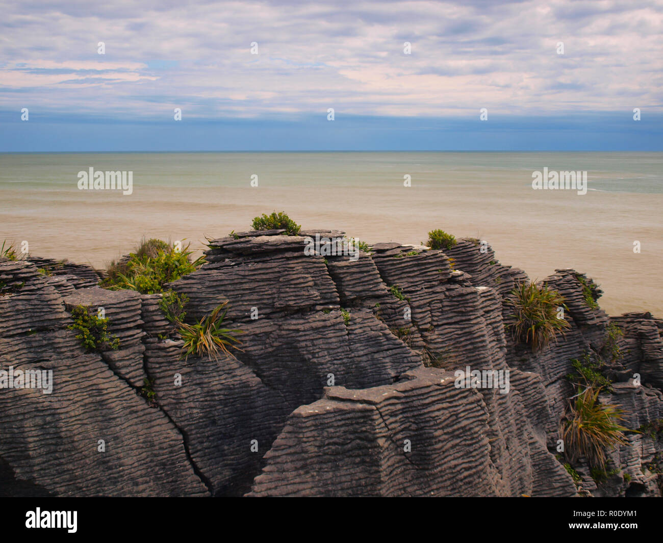 Sedimentary Formations at Pancake Rocks, Punakaiki, West Coast, New ...