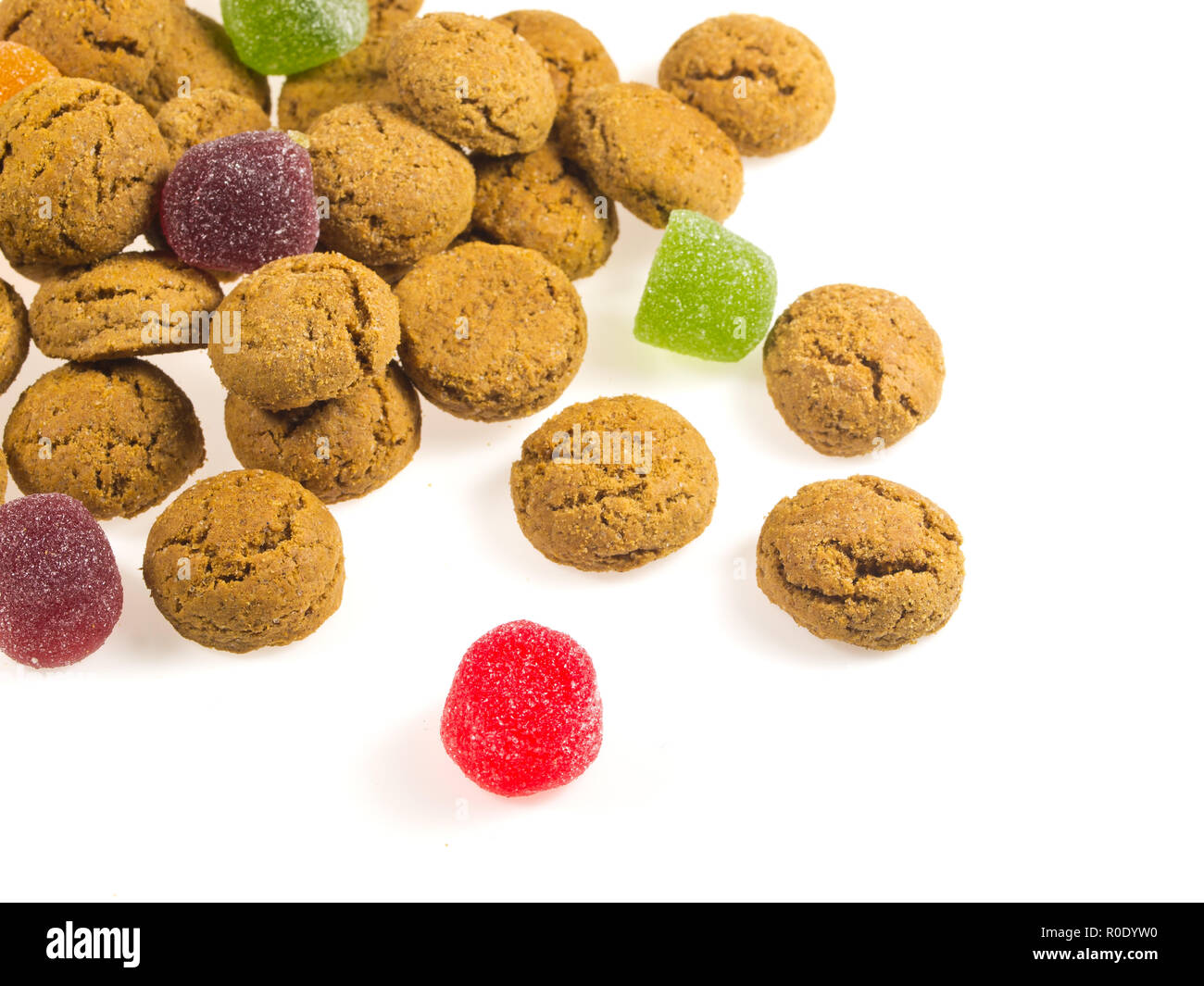 Pile of Pepernoten, typical Dutch treat for Sinterklaas in december ...