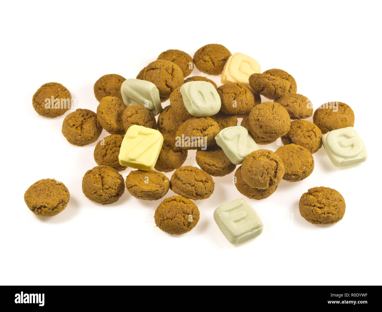 Pile of Pepernoten, typical Dutch treat for Sinterklaas in december ...