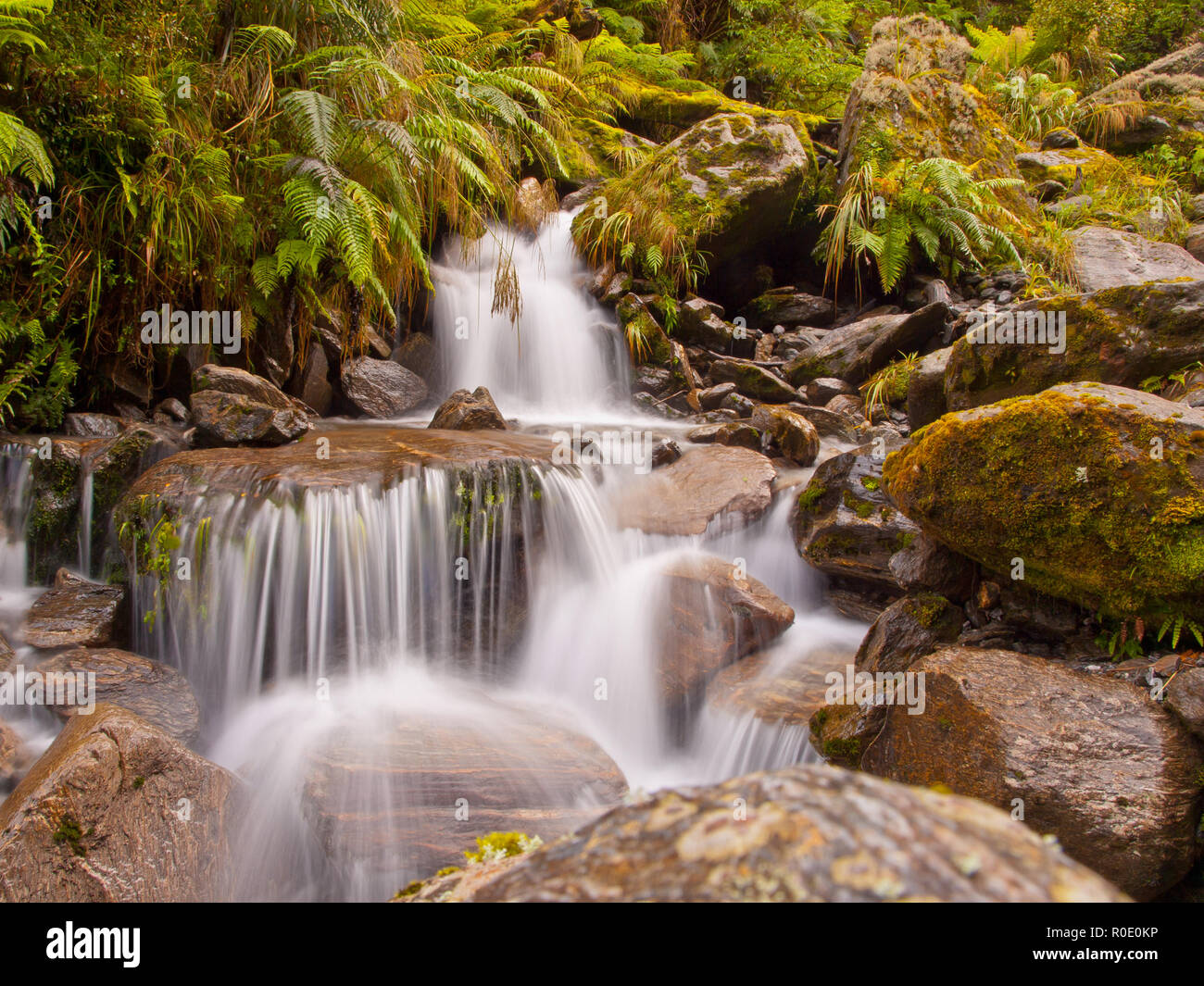 Natural waterfall in middle lush hi-res stock photography and images ...
