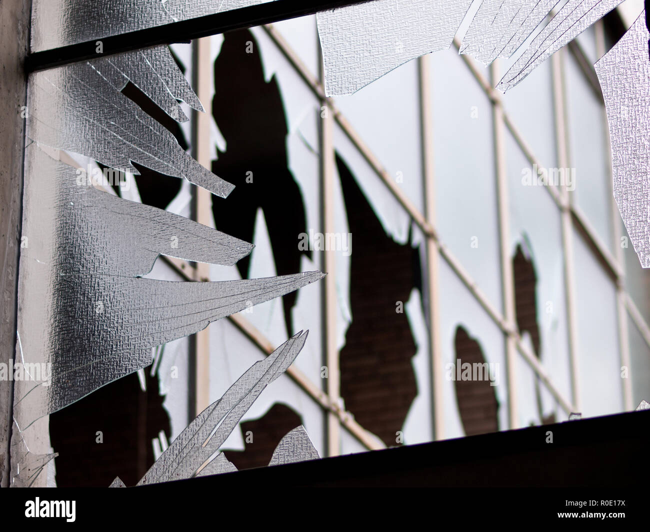 Part building broken glass hi-res stock photography and images - Alamy