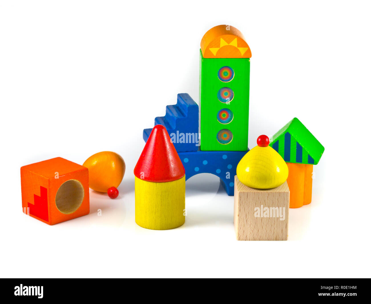 Colorful buildings architecture Cut Out Stock Images & Pictures - Alamy
