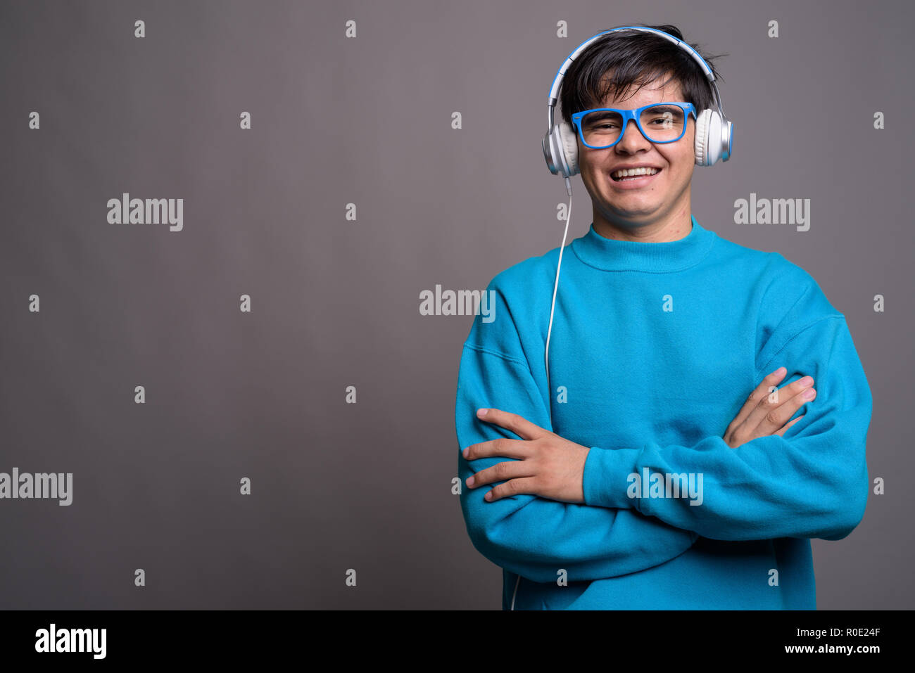 Teenage Boy Listening To Music High Resolution Stock Photography and ...