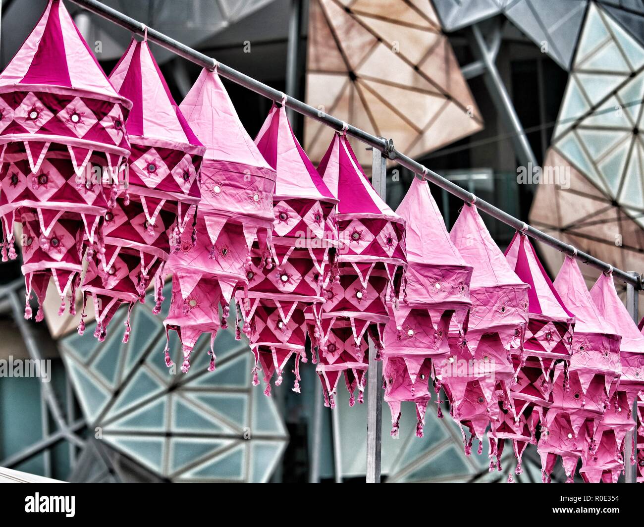 Pink Lanterns Festival Stock Photo - Alamy