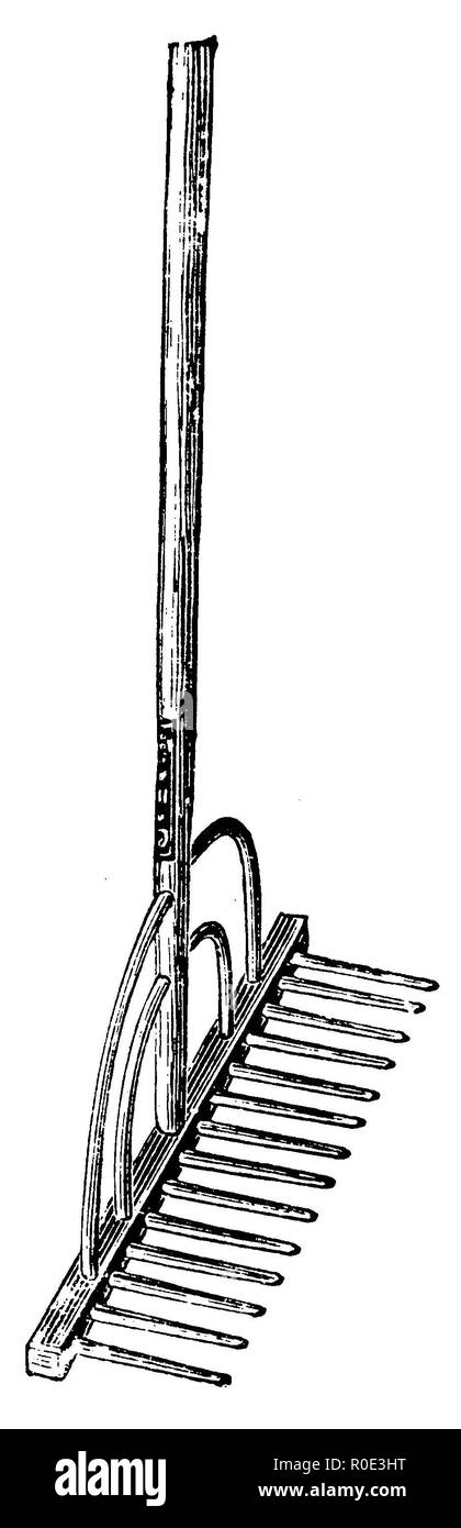 Wooden rake Cut Out Stock Images & Pictures - Alamy