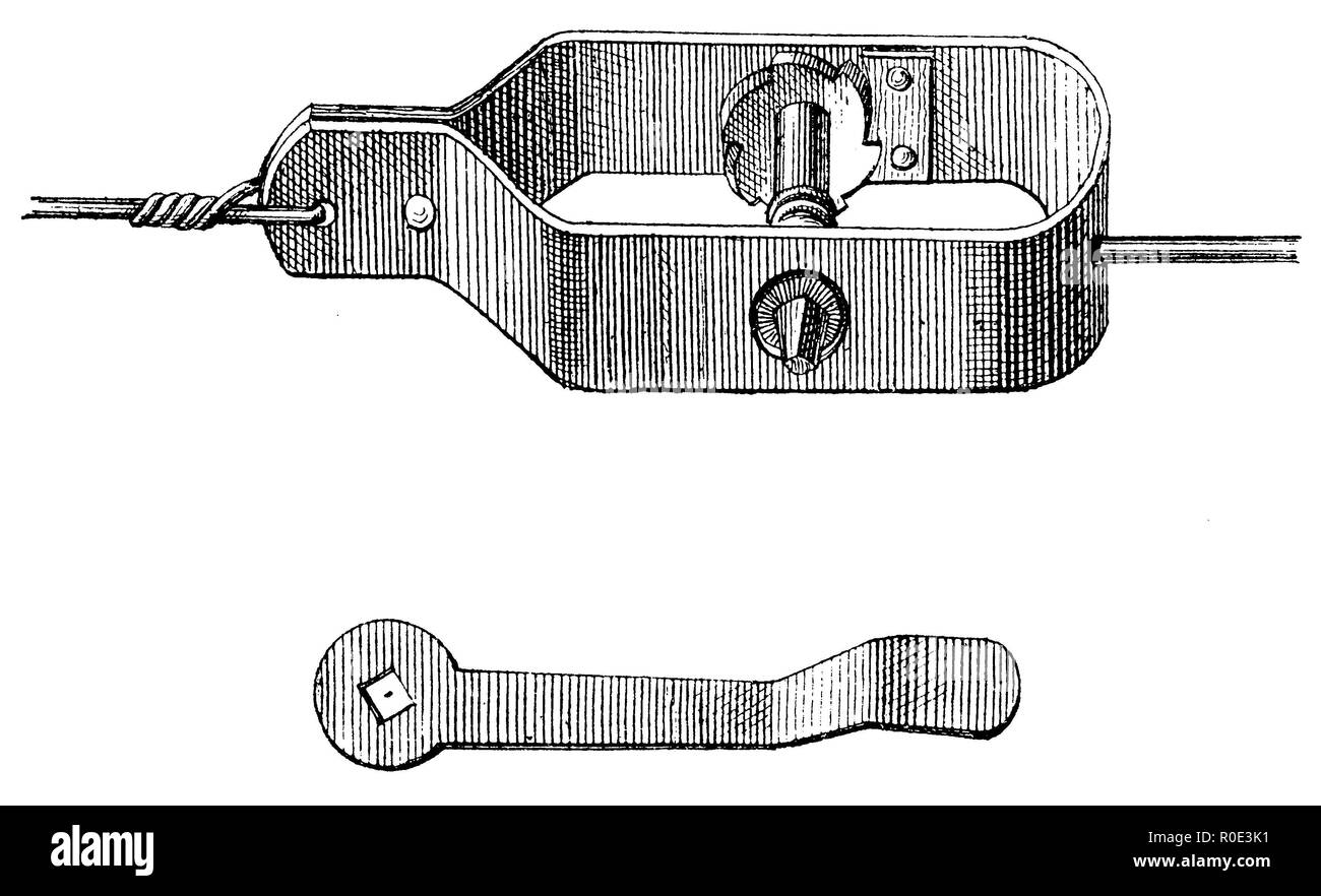 Wire Tensioner (top), Key to Wire Tensioner (bottom), anonym 1911 Stock ...