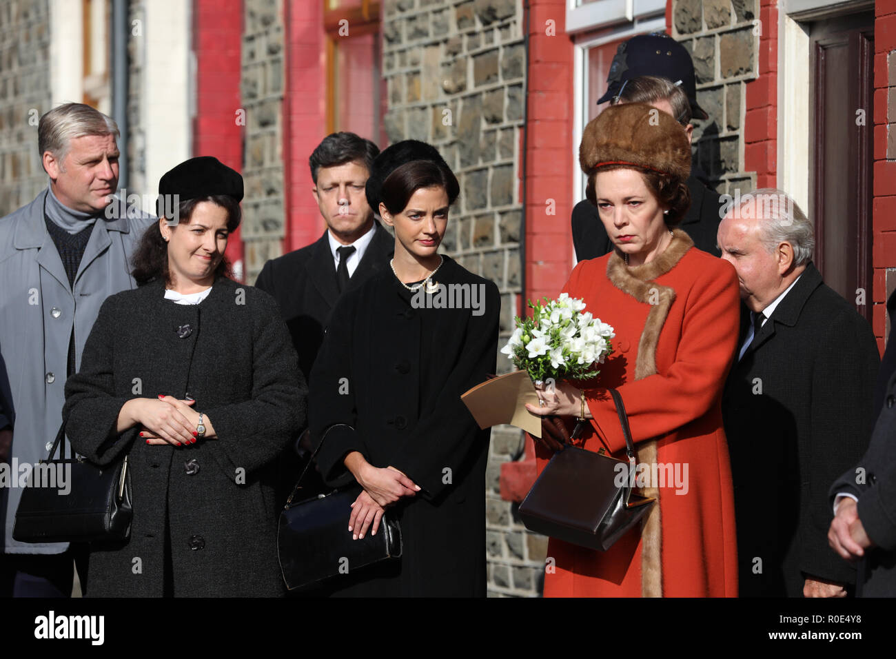1966 aberfan queen elizabeth hi-res stock photography and images - Alamy