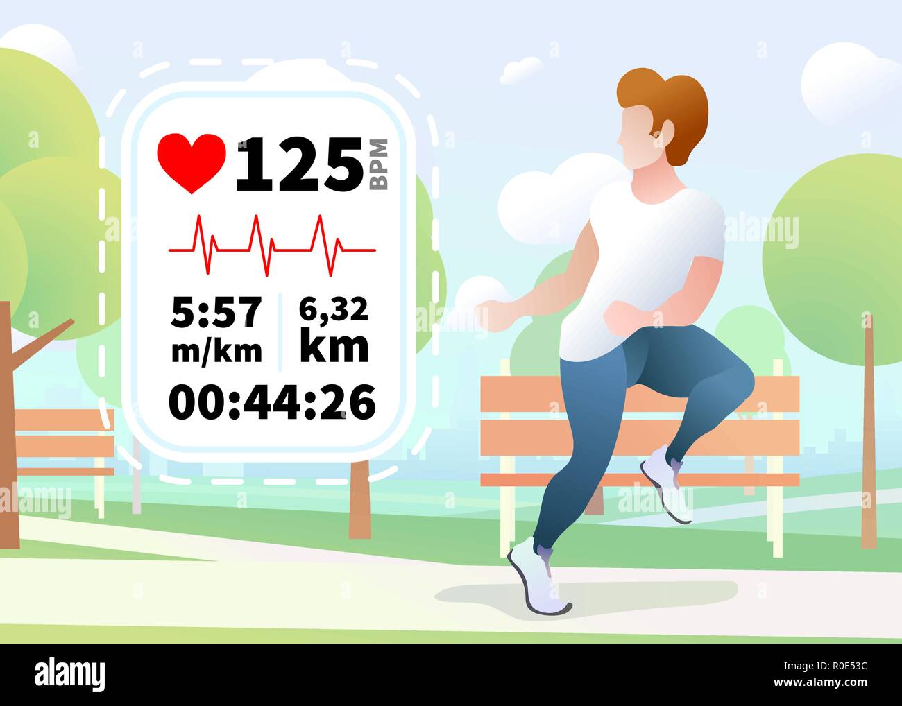 Running light monitor Stock Vector Images - Alamy