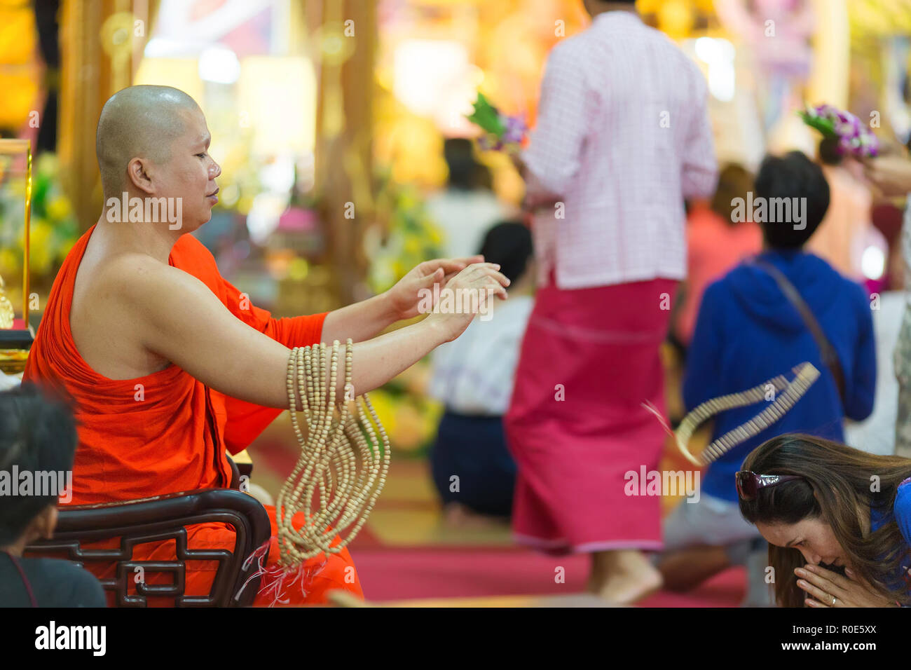 Monk giving blessing hi-res stock photography and images - Alamy