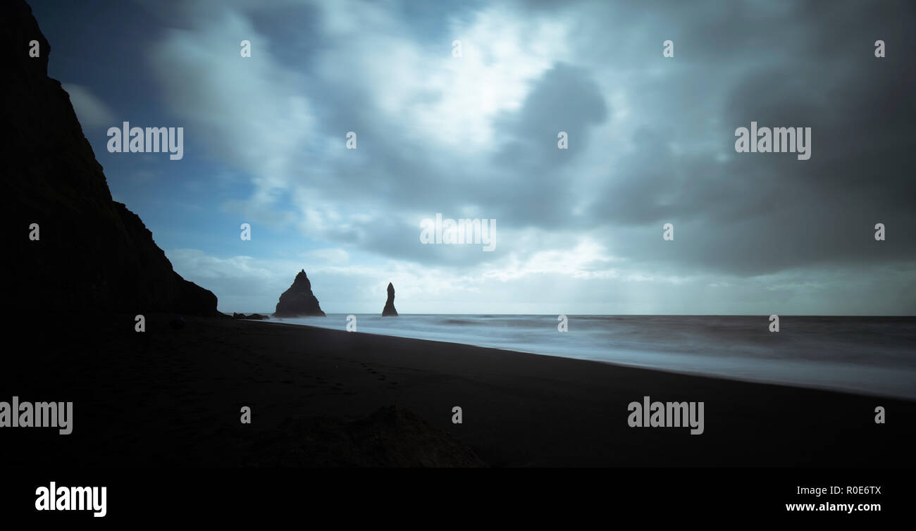 Rock formations, Reynisdrangar, Vik, Iceland Stock Photo - Alamy