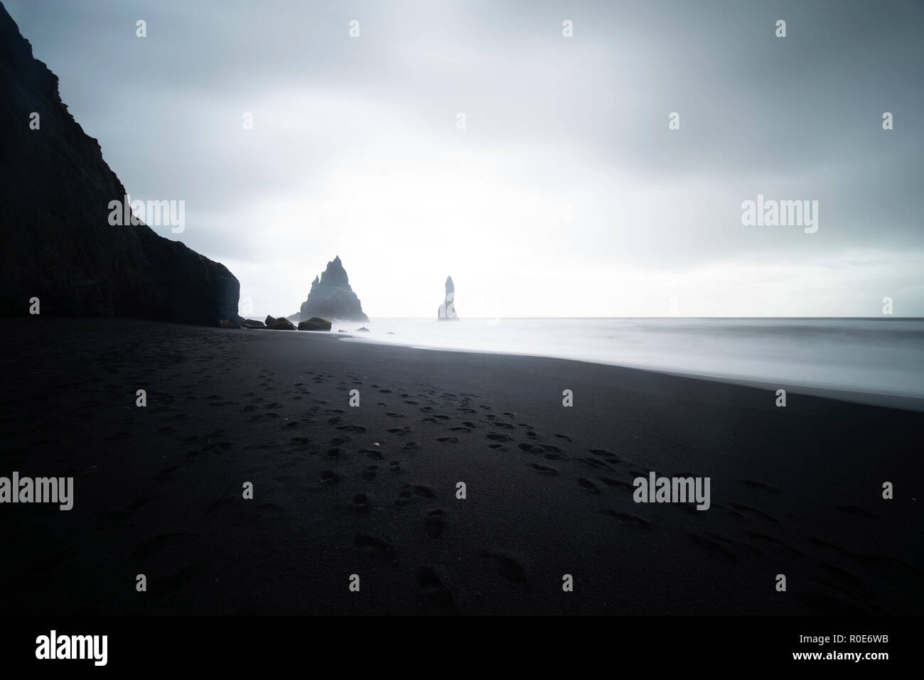 Rock formations, Reynisdrangar, Vik, Iceland Stock Photo - Alamy
