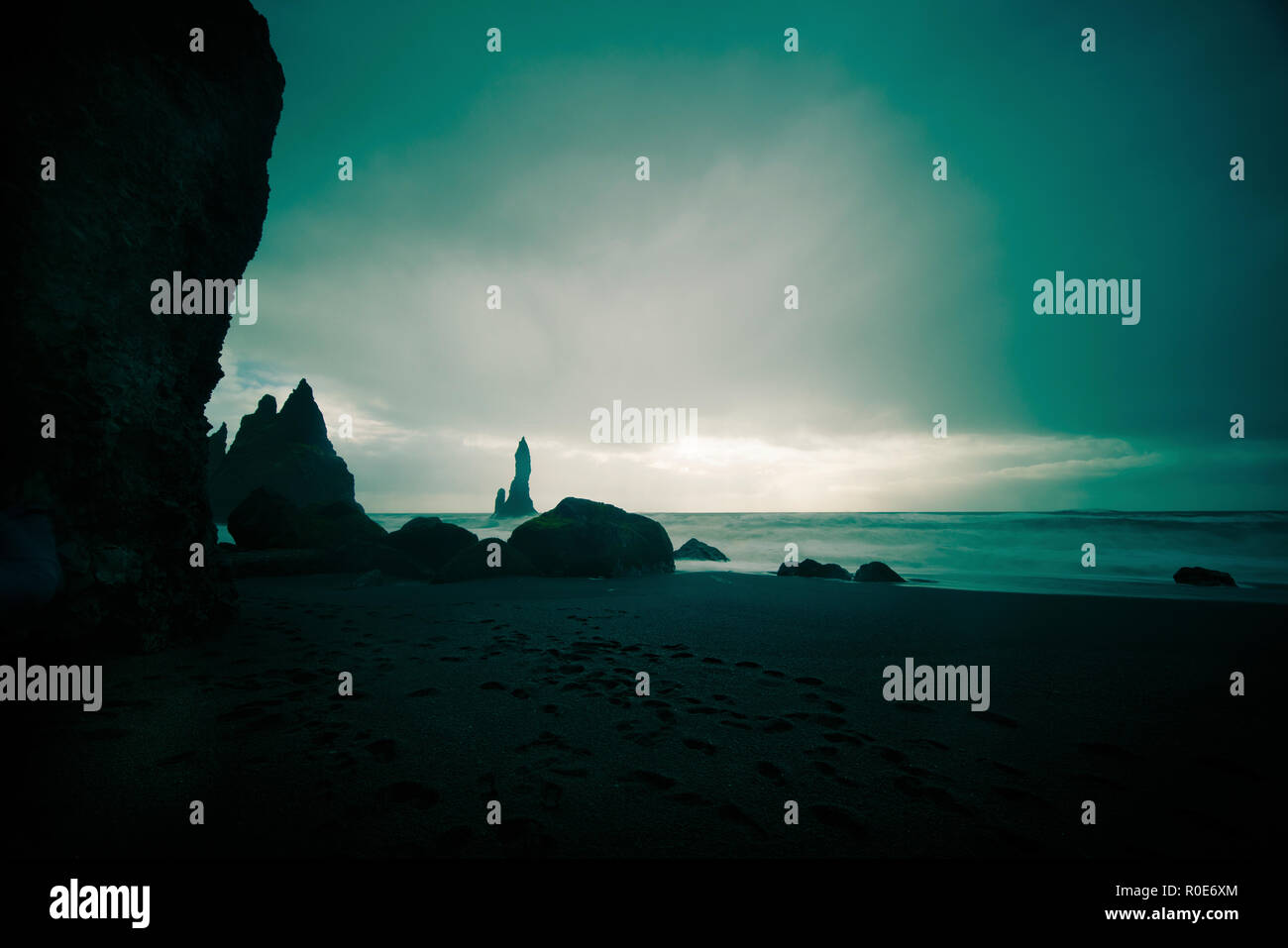 Rock formations, Reynisdrangar, Vik, Iceland Stock Photo - Alamy