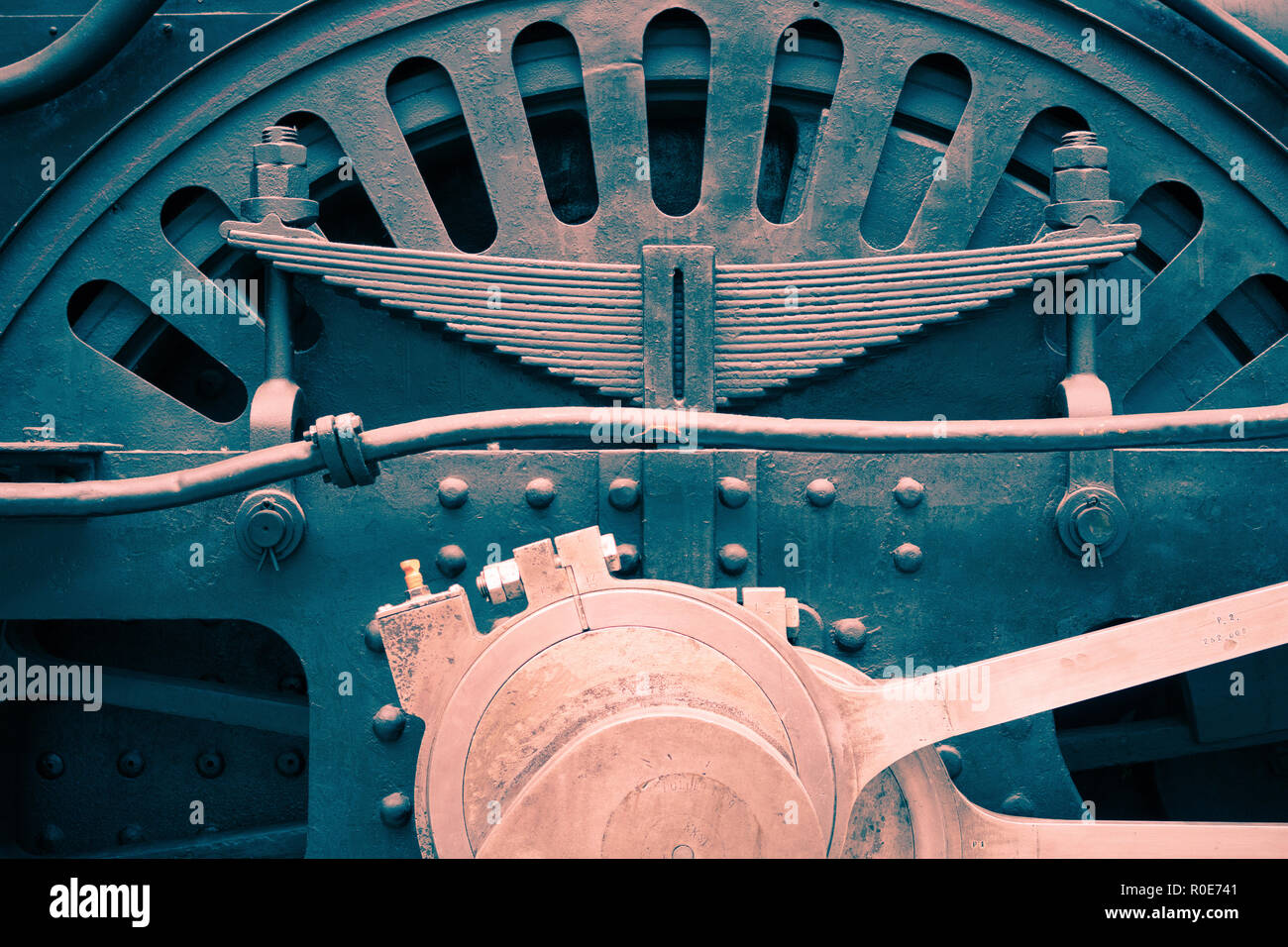 Steam engine wheel Stock Photo - Alamy