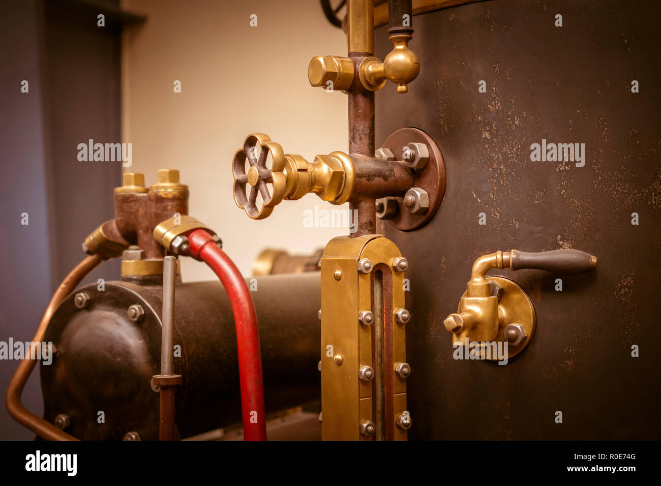 Steam engine, close-up Stock Photo - Alamy