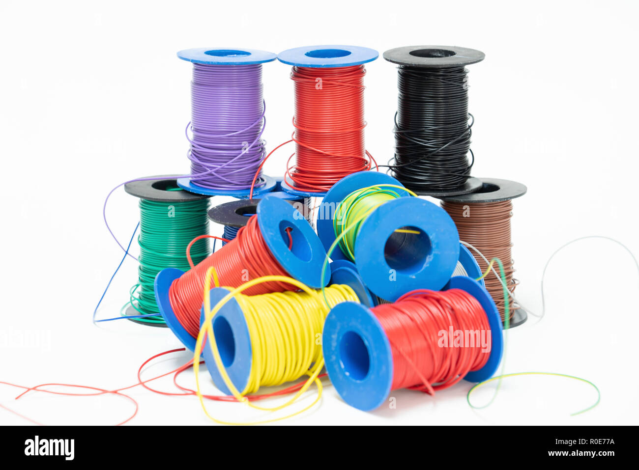 Cable spools hi-res stock photography and images - Alamy