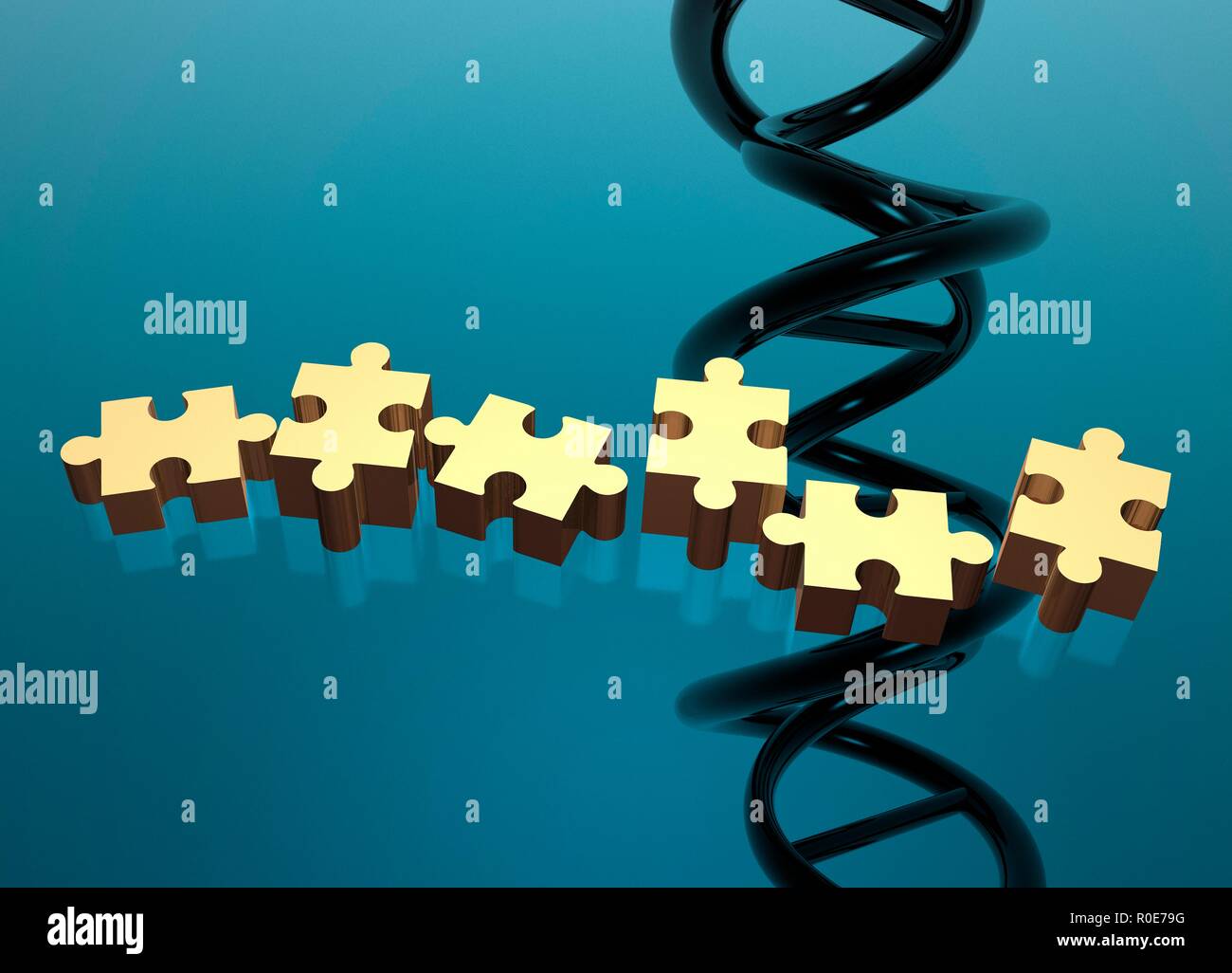 Dna pieces hi-res stock photography and images - Alamy