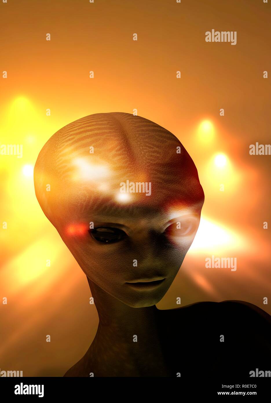 Alien lifeform, illustration Stock Photo - Alamy