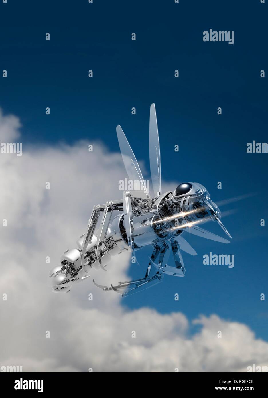 Flying Robot Insect Wallpaper DIY Assembly Insect Vespa Bee Model