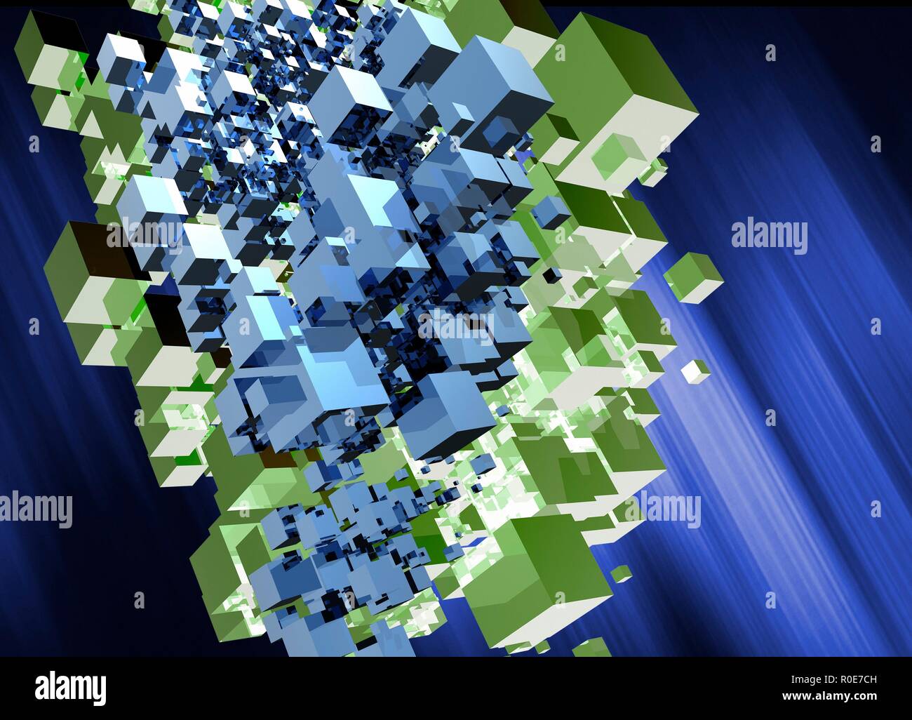 Green abstract blocks hi-res stock photography and images - Alamy