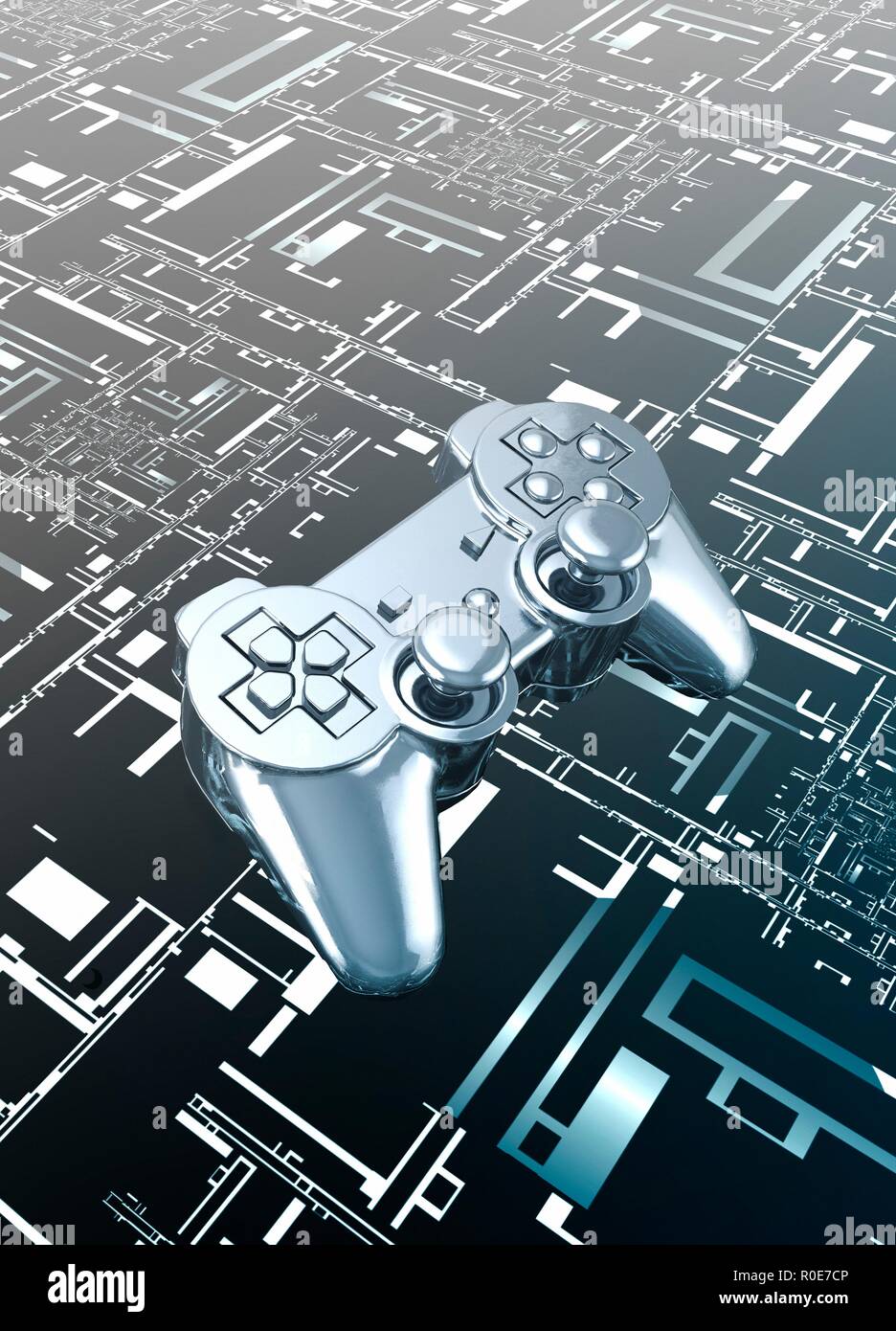 Games console handset, illustration Stock Photo - Alamy