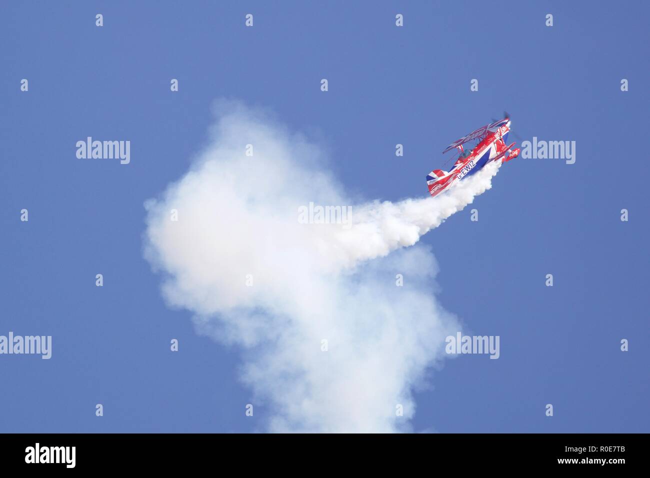 Rich Goodwin performs high energy aerobatic manoeuvres in his Super ...
