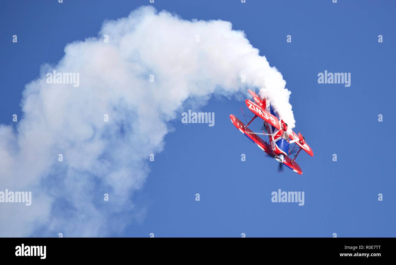 Rich Goodwin performs high energy aerobatic manoeuvres in his Super ...