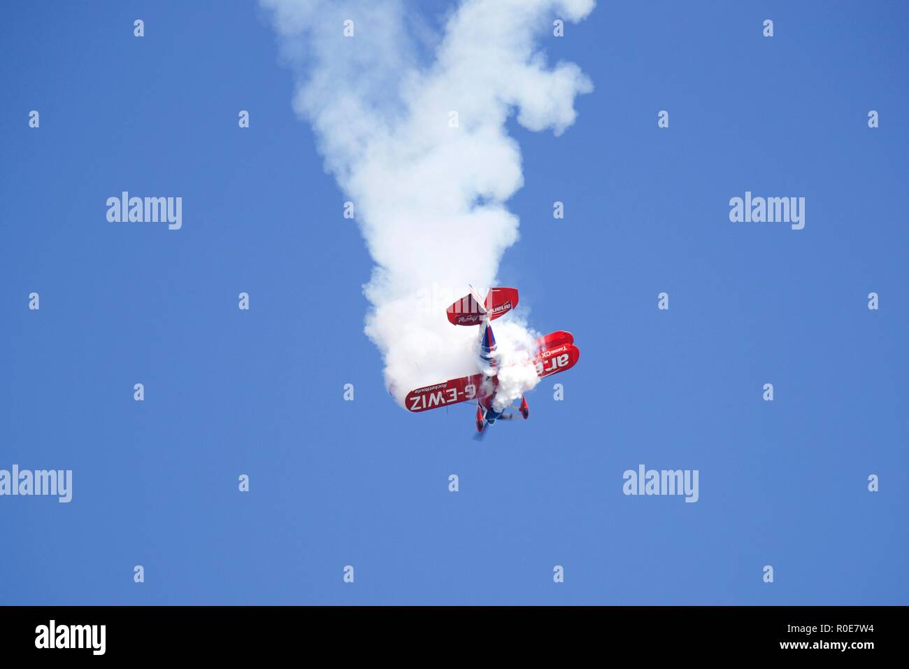 Rich Goodwin performs high energy aerobatic manoeuvres in his Super ...