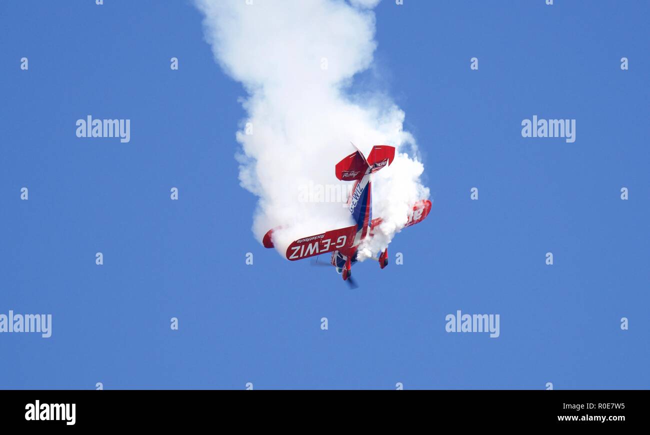 Rich Goodwin performs high energy aerobatic manoeuvres in his Super ...