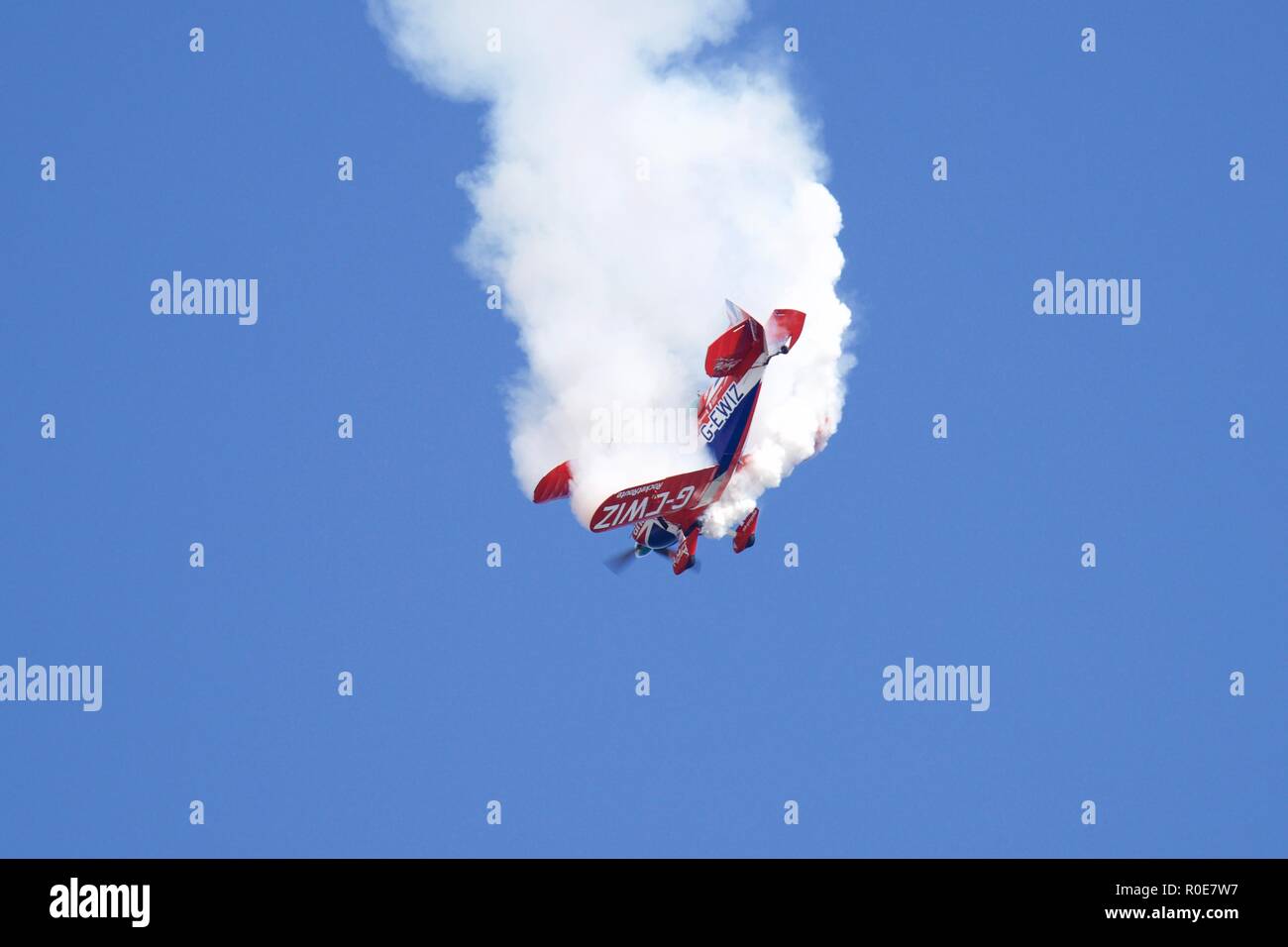 Rich Goodwin performs high energy aerobatic manoeuvres in his Super ...