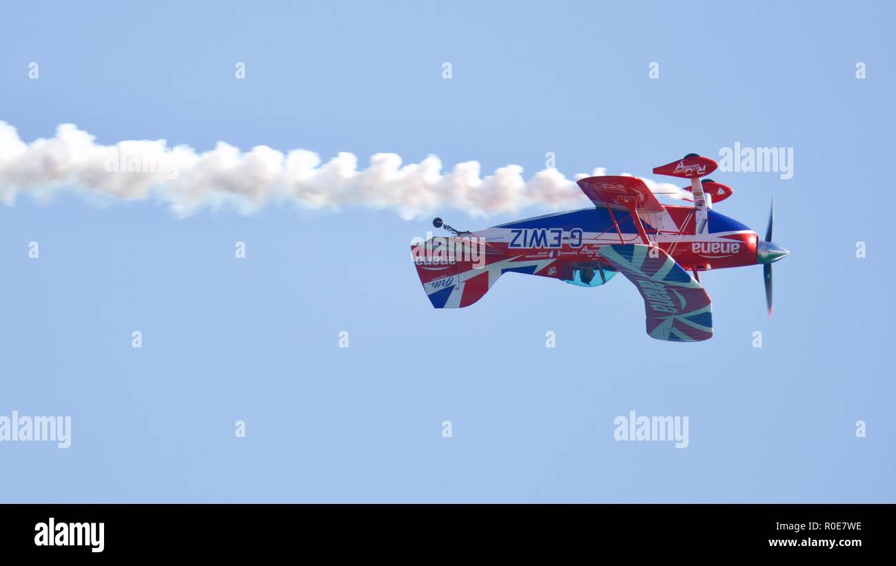 Rich Goodwin performs high energy aerobatic manoeuvres in his Super ...