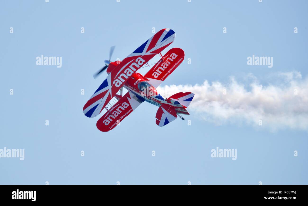 Rich Goodwin performs high energy aerobatic manoeuvres in his Super ...