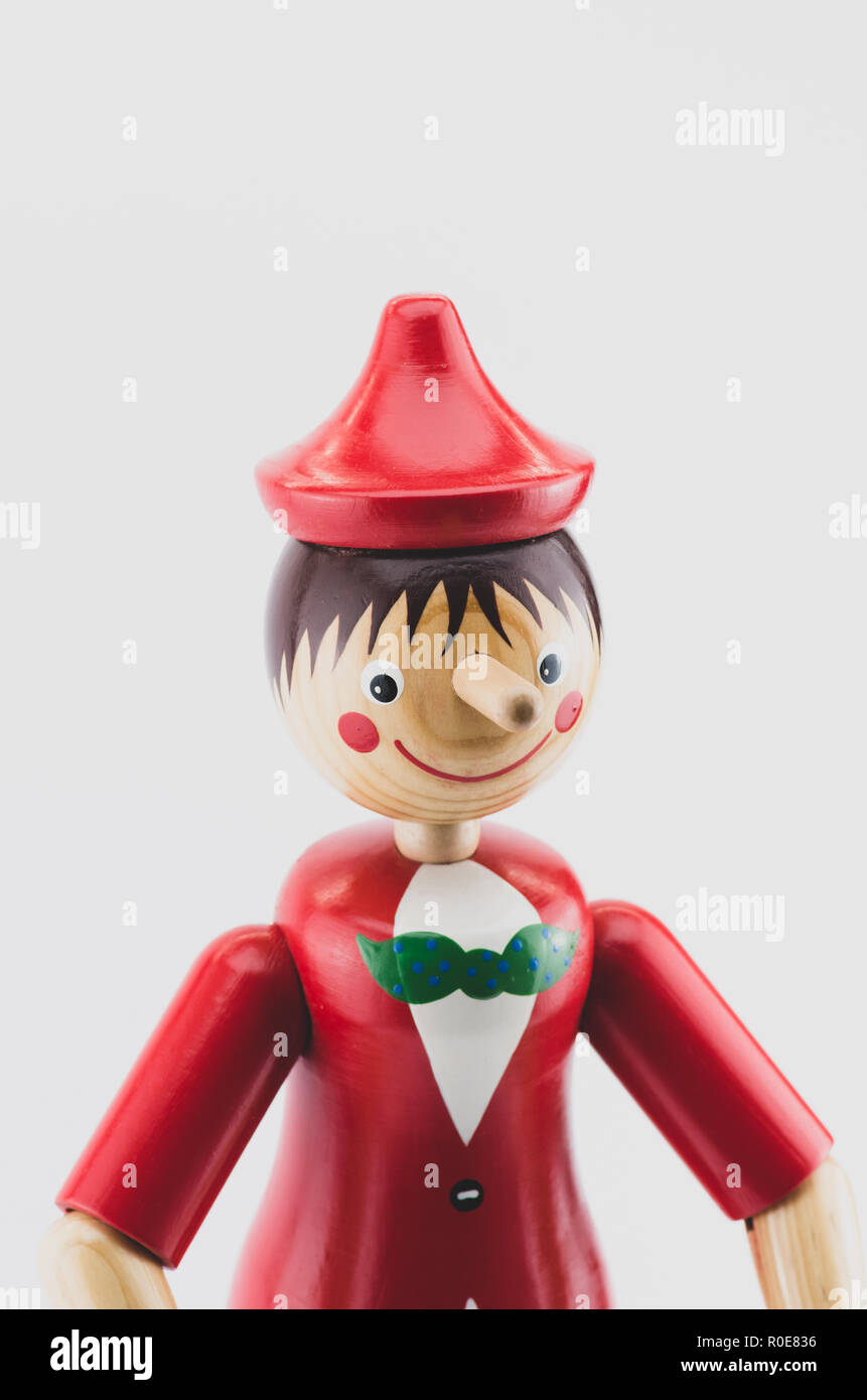 wooden pinocchio puppet - traditional narrative fantasy character Stock ...