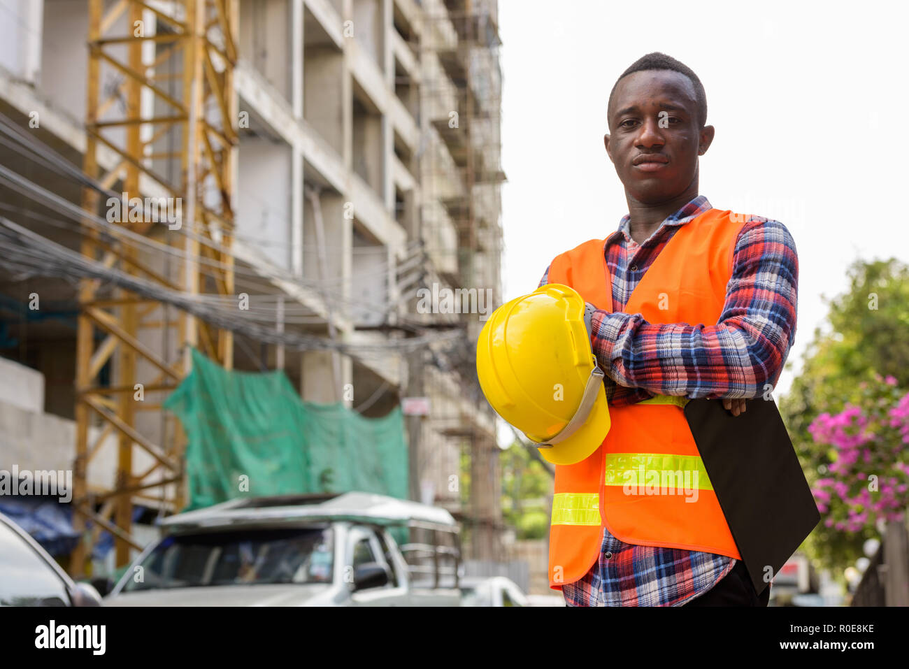 Black Construction Workers Working