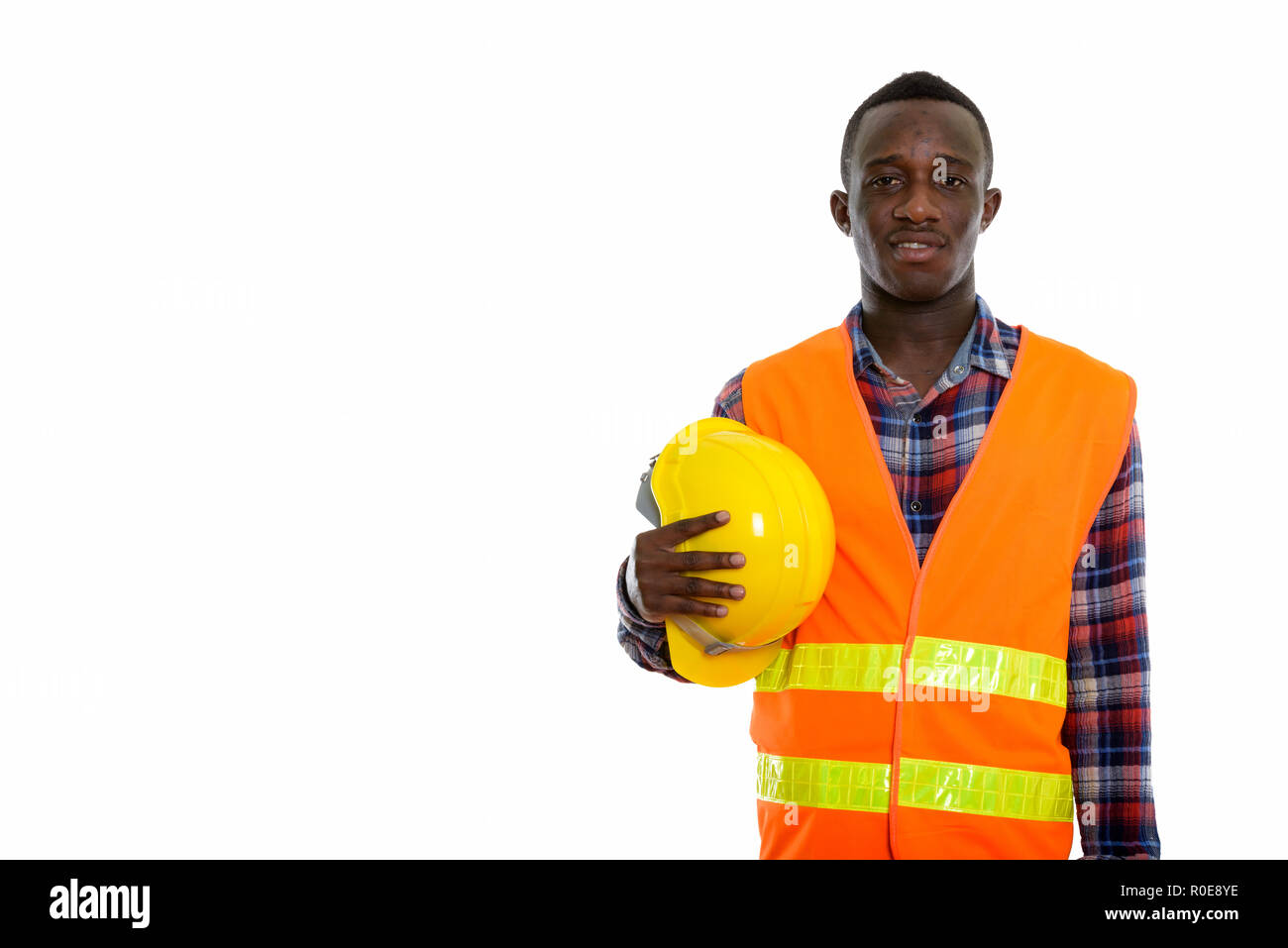 Happy african construction worker hi-res stock photography and images ...