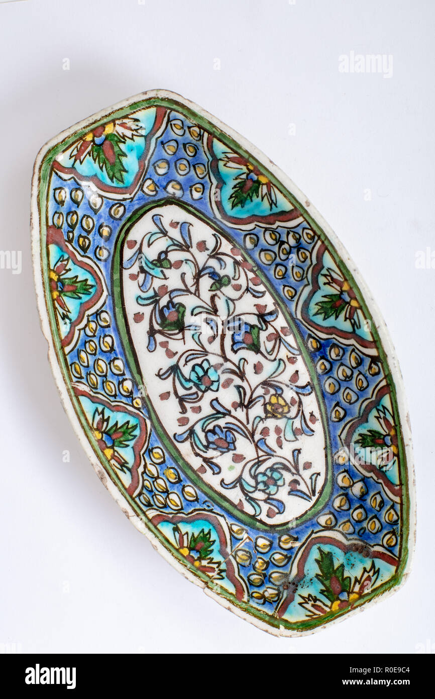 Circa 17th century Ottoman Turkish antique handmade plate ,top view ...