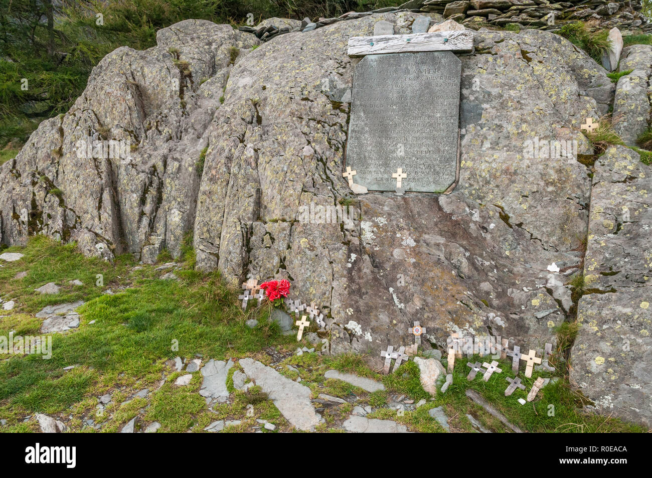 CASTLE CRAG, BORROWDALE , CUMBRIA, UNITED KINGDOM - SEPTEMBER 3, 2014 ...
