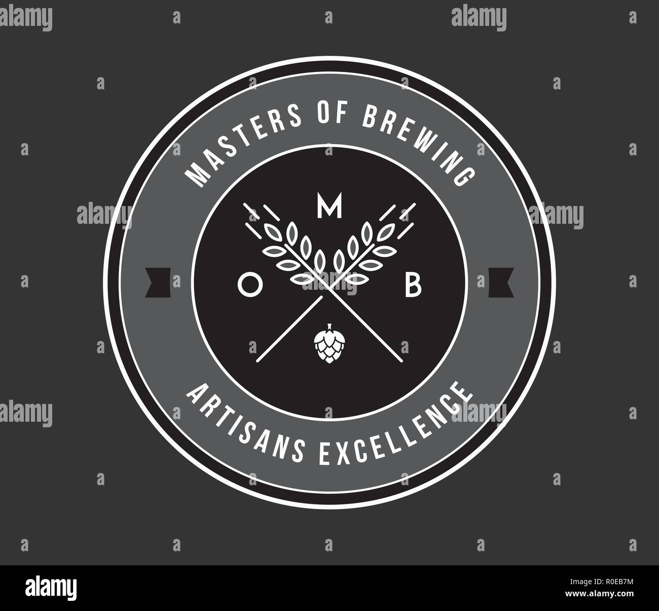 Handbrew Stock Vector Images - Alamy