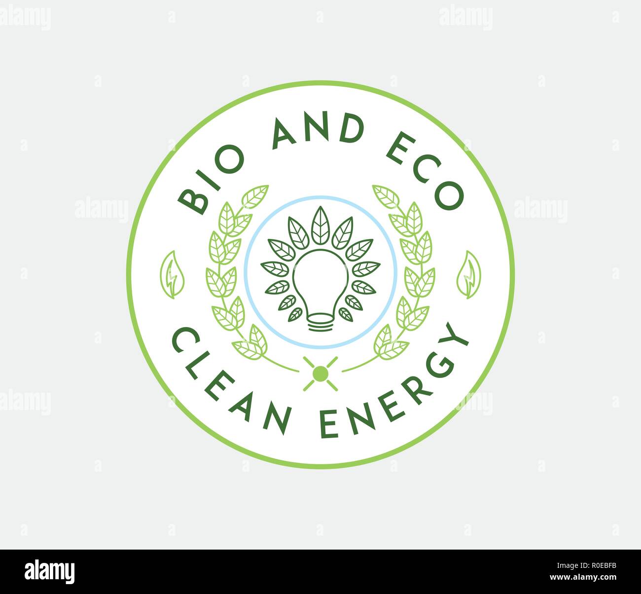 Bio energy clean and eco is a vector illustration for any use Stock ...