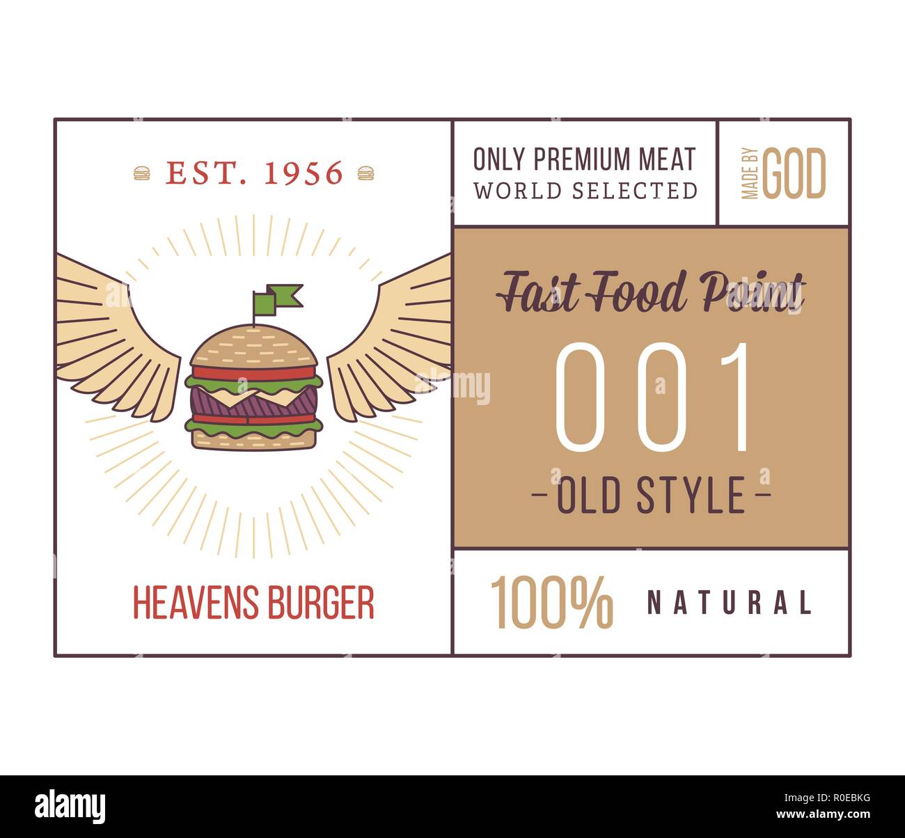 Burgers from heaven is a vector illustration about street food Stock ...