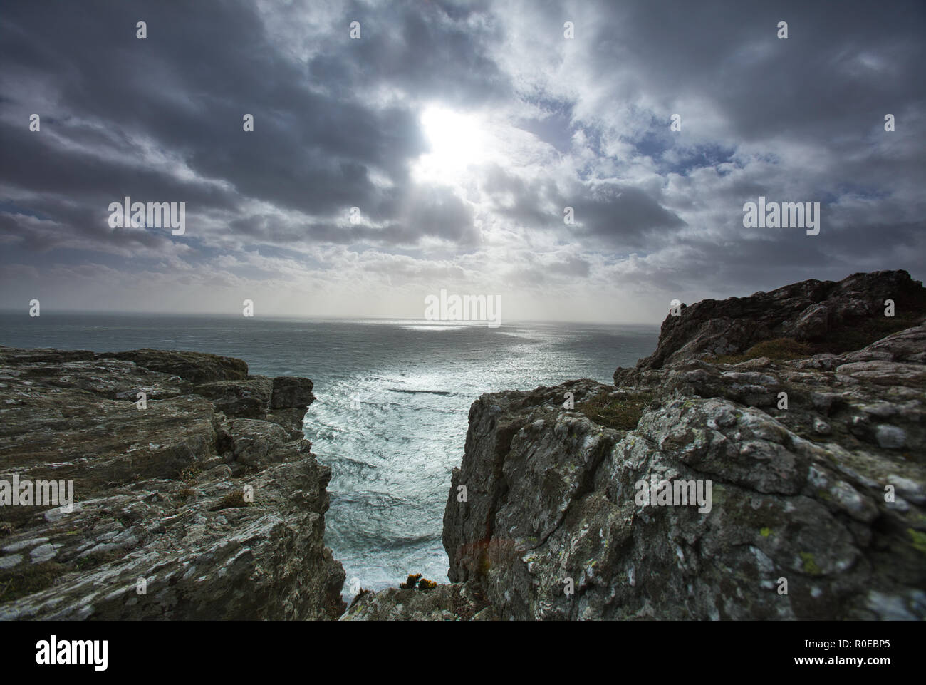 The views of Start Bay from the Southwest coast path, Devon, England ...