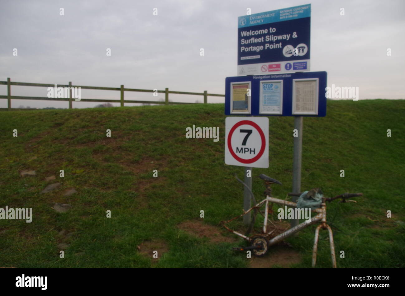 The Macmillan Way. Lincolnshire. East Midlands. England. UK Stock Photo ...