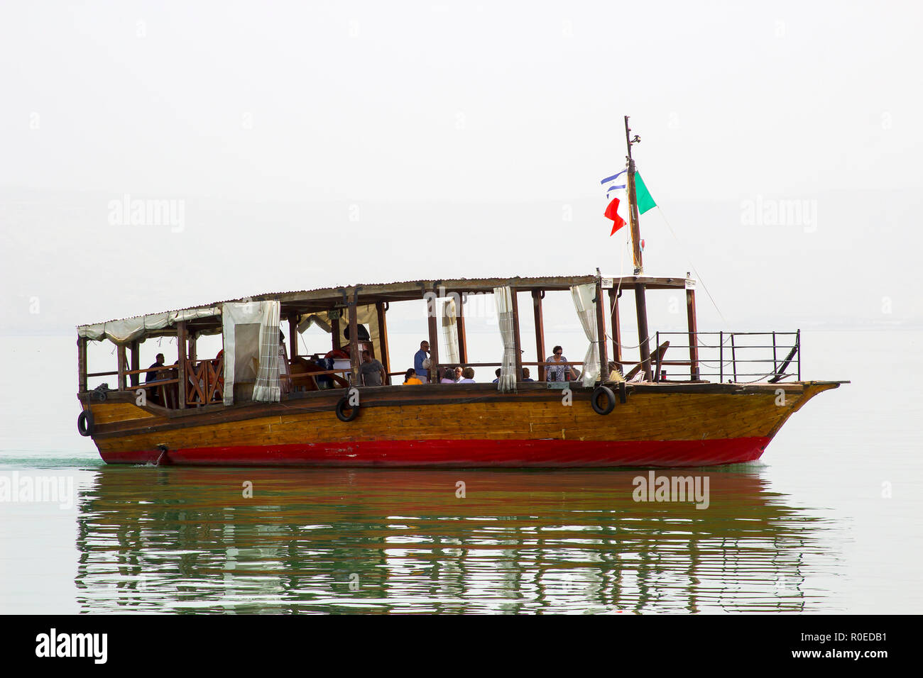 3 May 2018 Traditional style boat from the Yigal Allon Centre on the ...