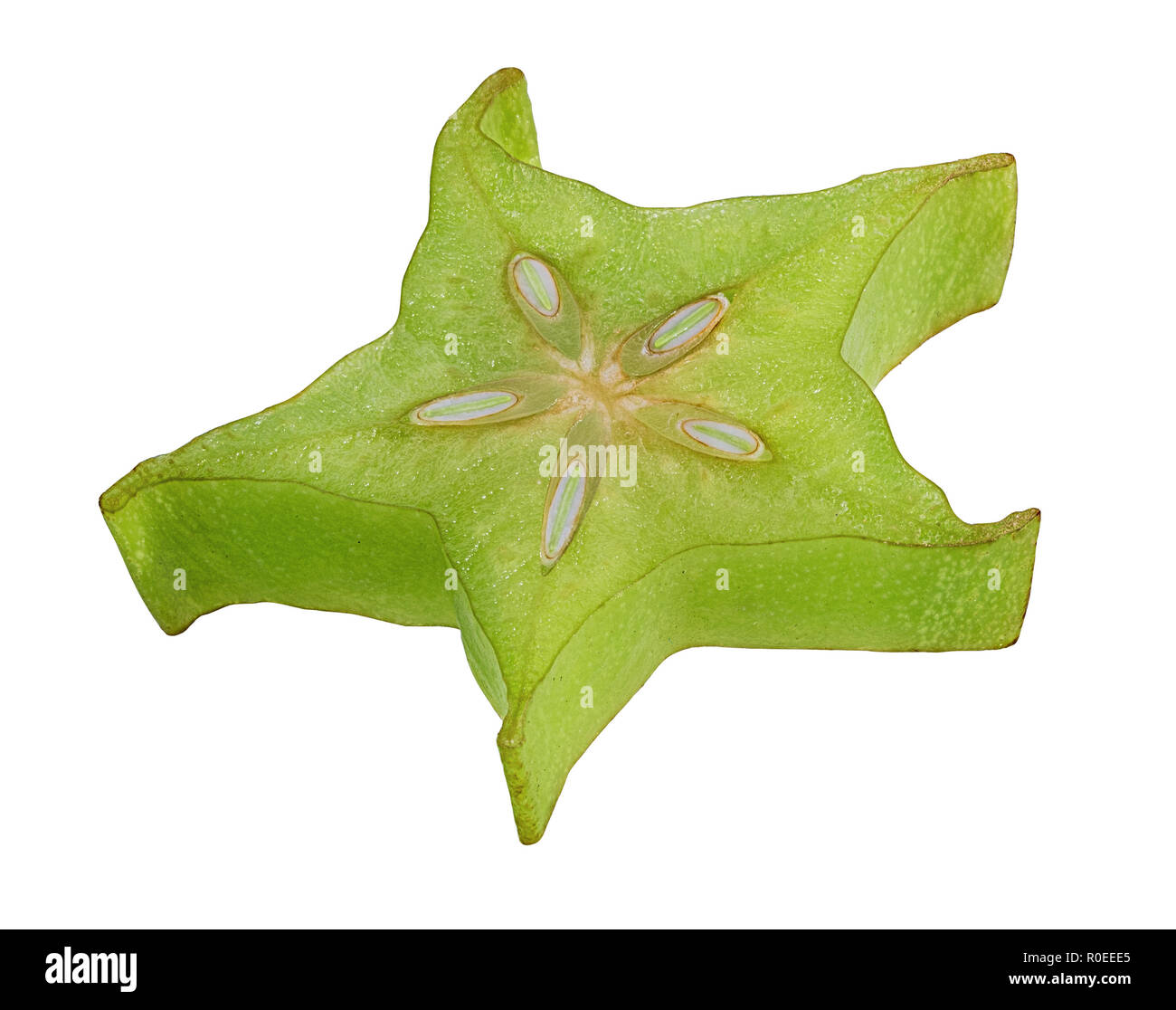 Carambole on white background Stock Photo - Alamy