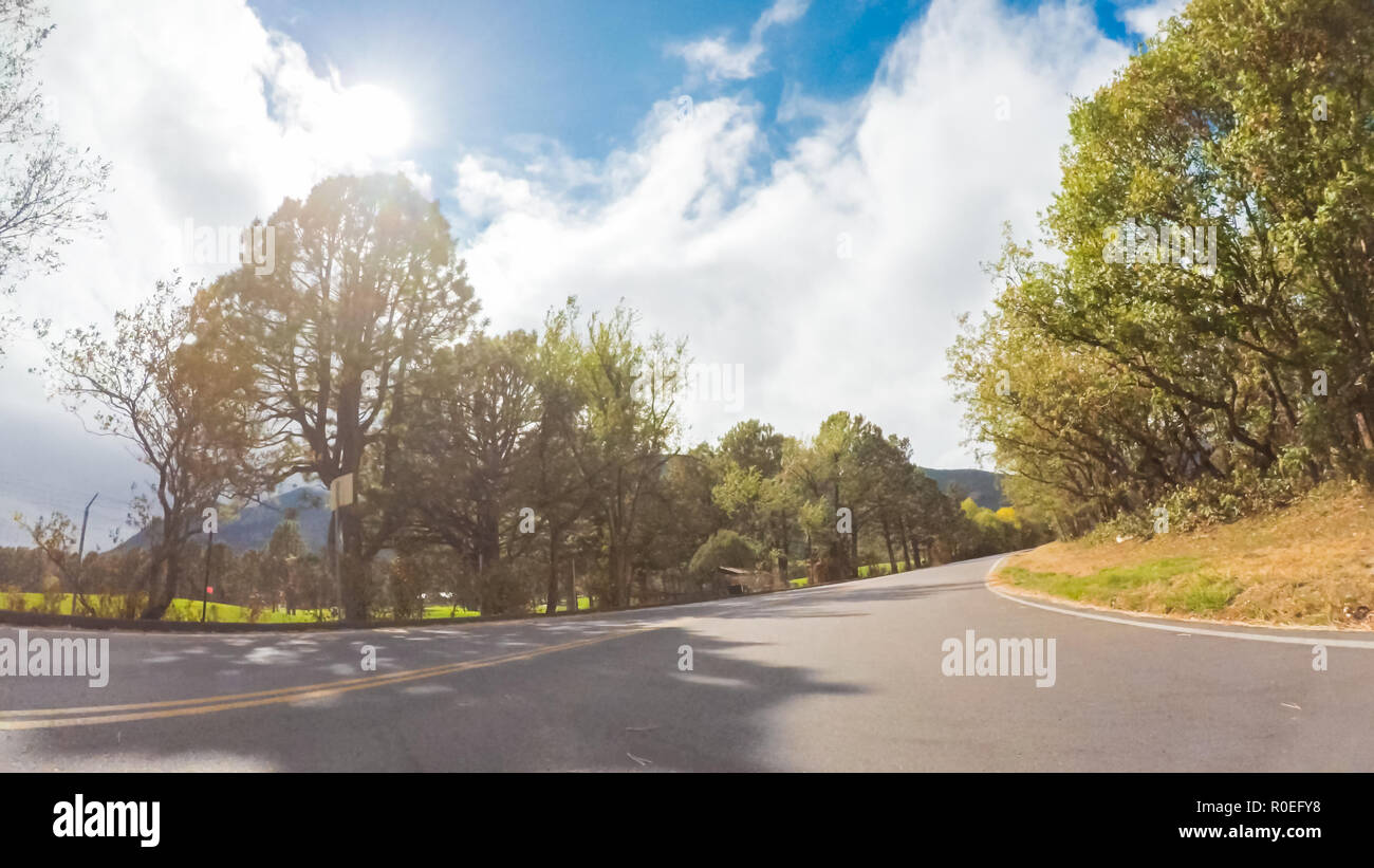 Driving through upscale residential neighborhood of Colorado Springs in ...