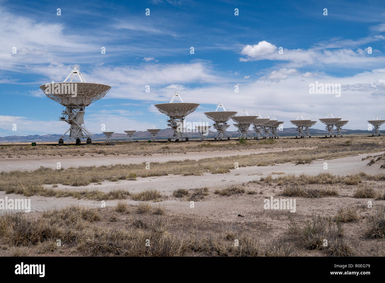 Wide angle view of the Very Large Array observation area in the New ...
