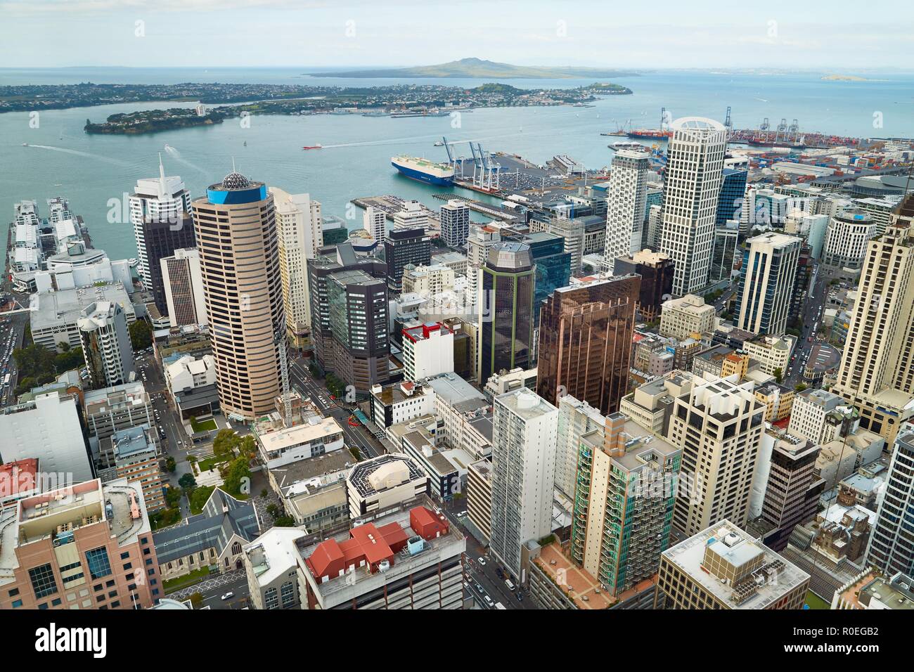 Auckland city panorama Stock Photo - Alamy